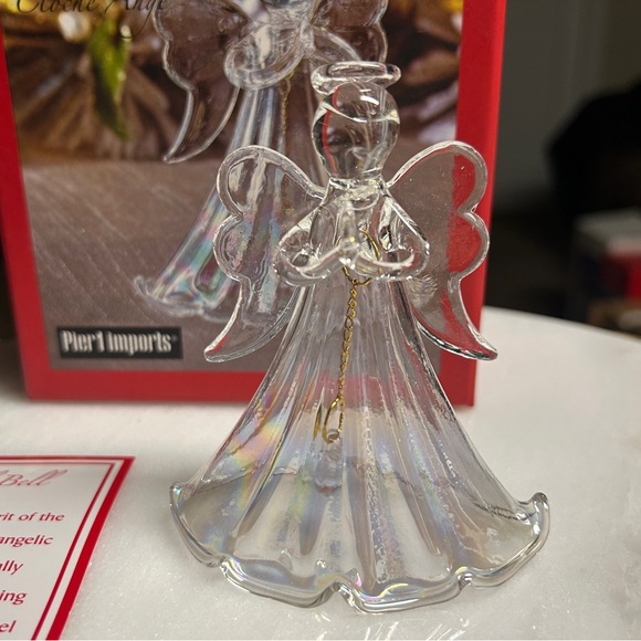 Pier 1 | Holiday | Pier Iridescent Angel Angels Hands In Praying Bell ...